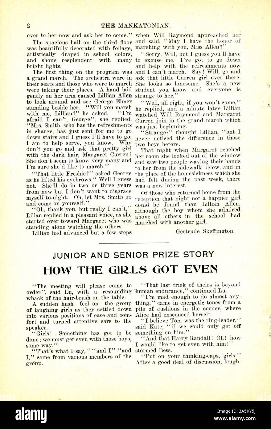 Offering insight into student life in the early 1900s hi-res stock ...