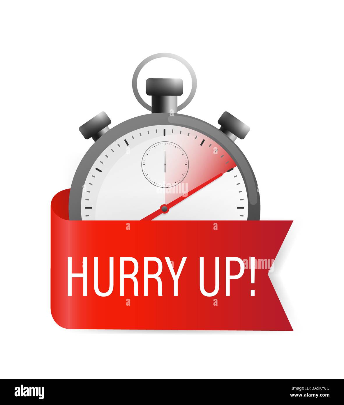 Hurry up timer, great design for any purposes. Time going over concepts. Vector illustration ...