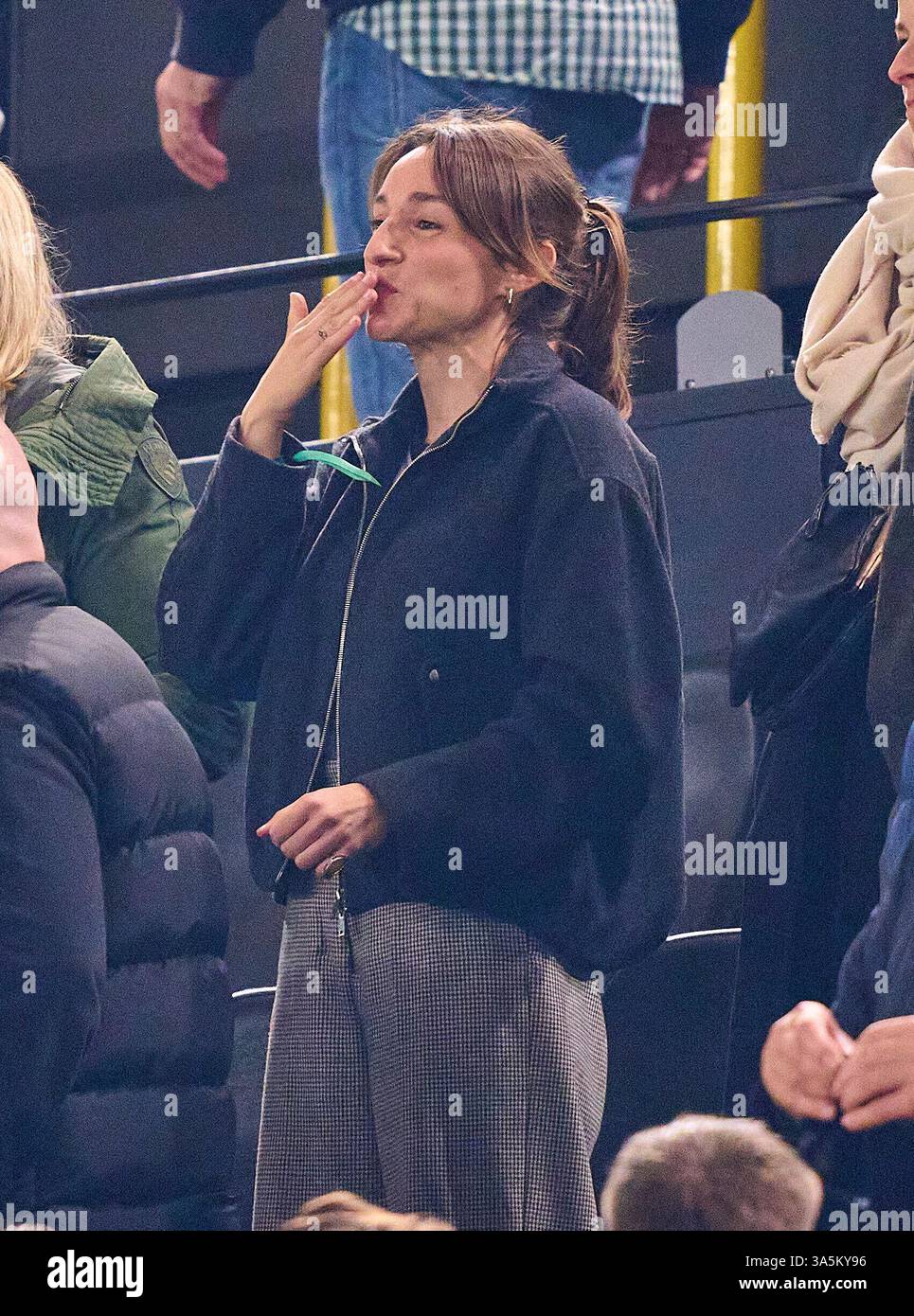 Dortmund, Germany. 23rd Mar, 2025. Lena Wurzenberger, girlfriend of ...