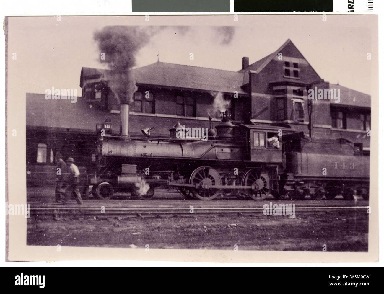 Engine 143 from the Chicago, St. Paul, Minneapolis & Omaha Railway is ...
