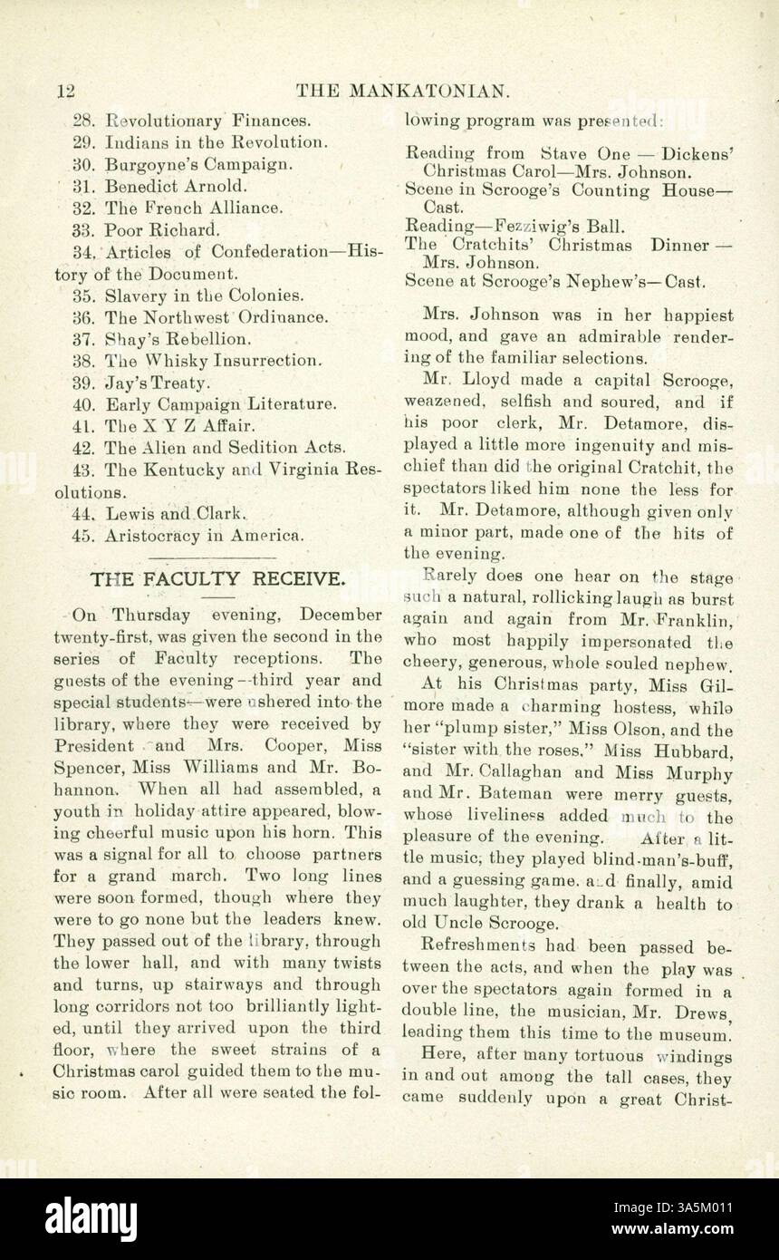 The Mankatonian, Volume 11, Issue 4, published in December 1899 at ...