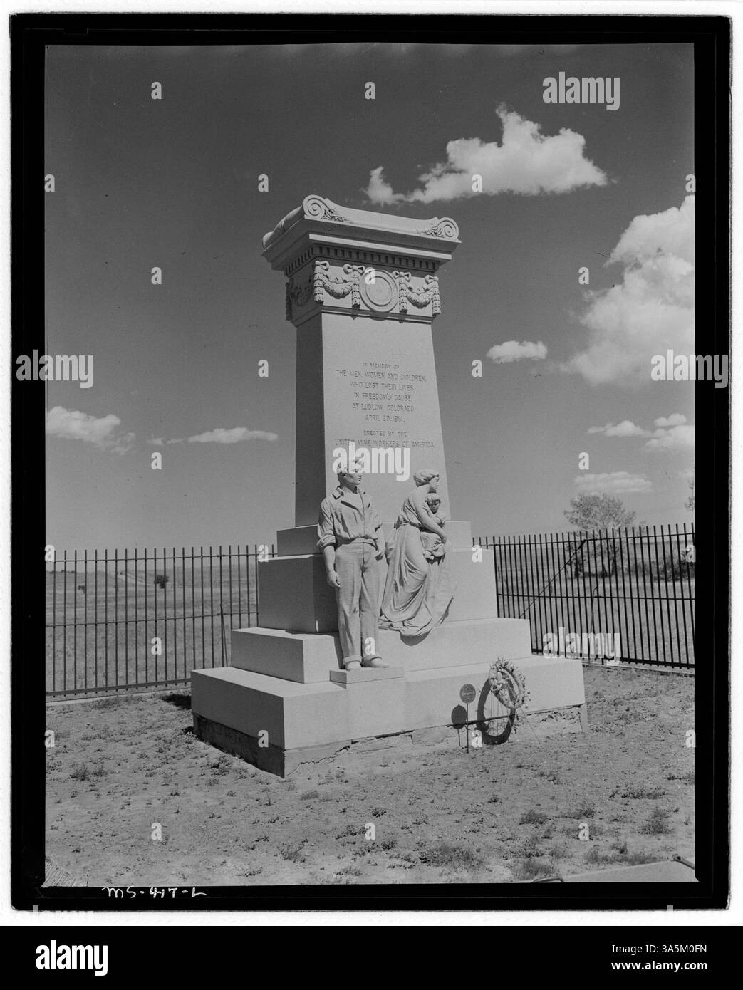 A monument erected by the United Mine Workers of America (UMWA) in ...