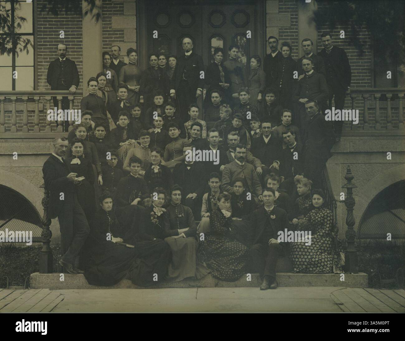 Served as the first major structure for the school hi-res stock ...