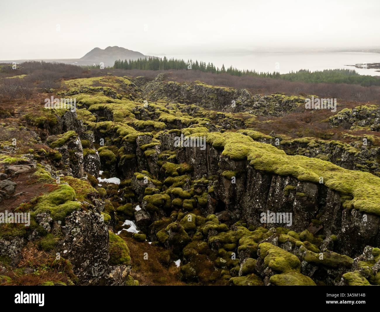 Þingvellir National Park, Iceland. A stunning volcanic landscape with ...