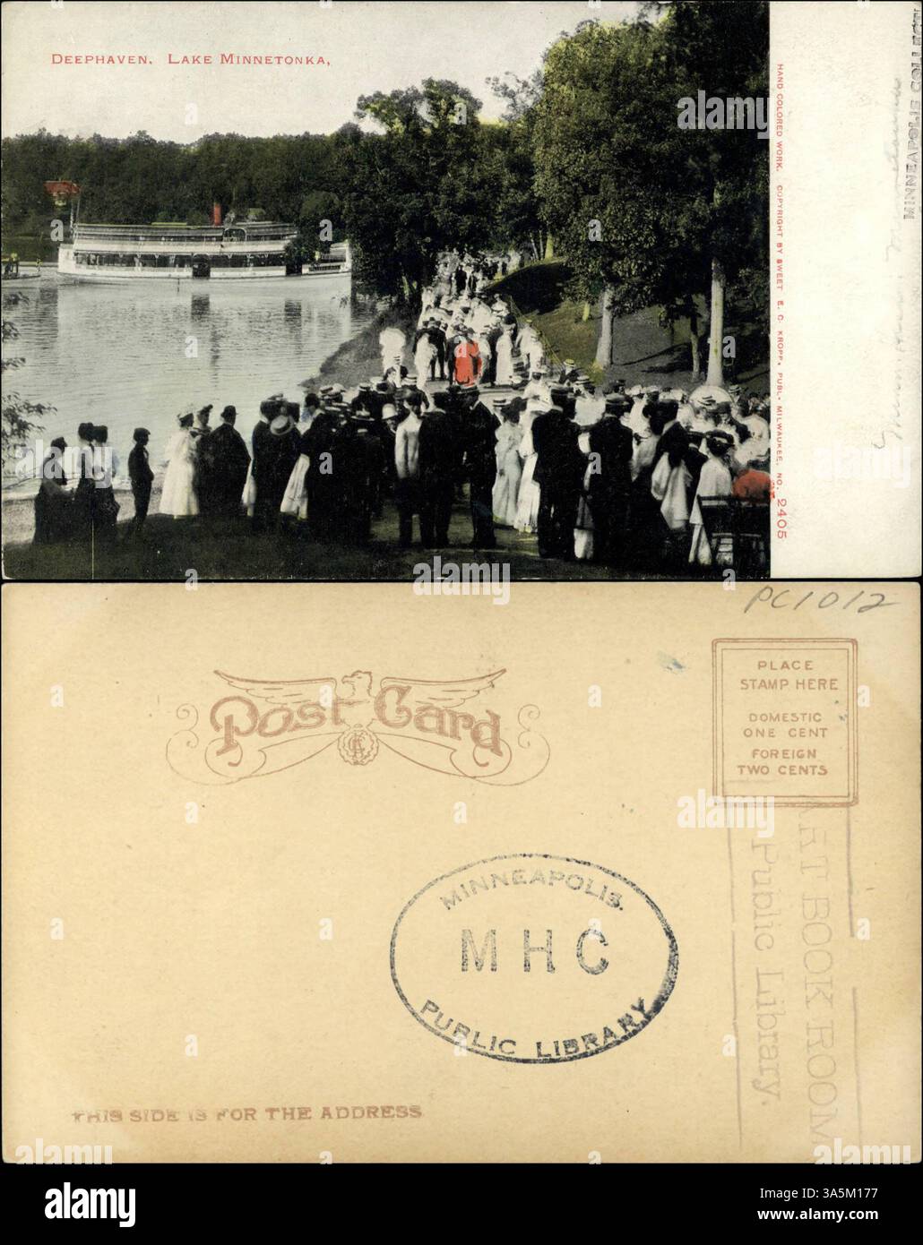 This image depicts the scenic Deephaven area on Lake Minnetonka ...