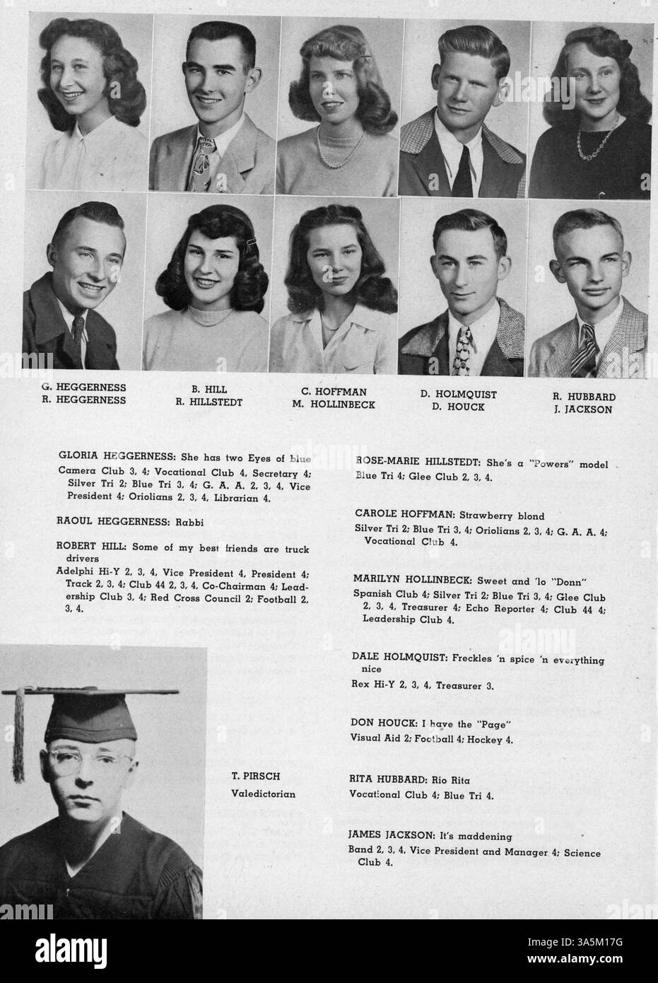 The 1947 Echowan yearbook from St. Louis Park High School features ...