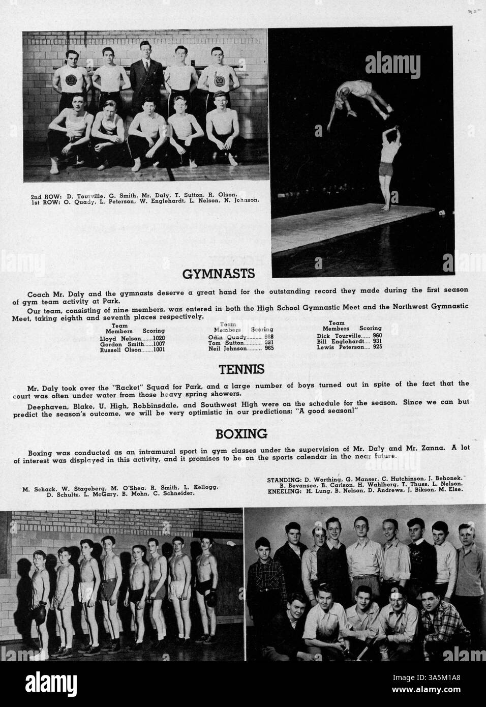 The 1947 Echowan yearbook from St. Louis Park High School documents the ...