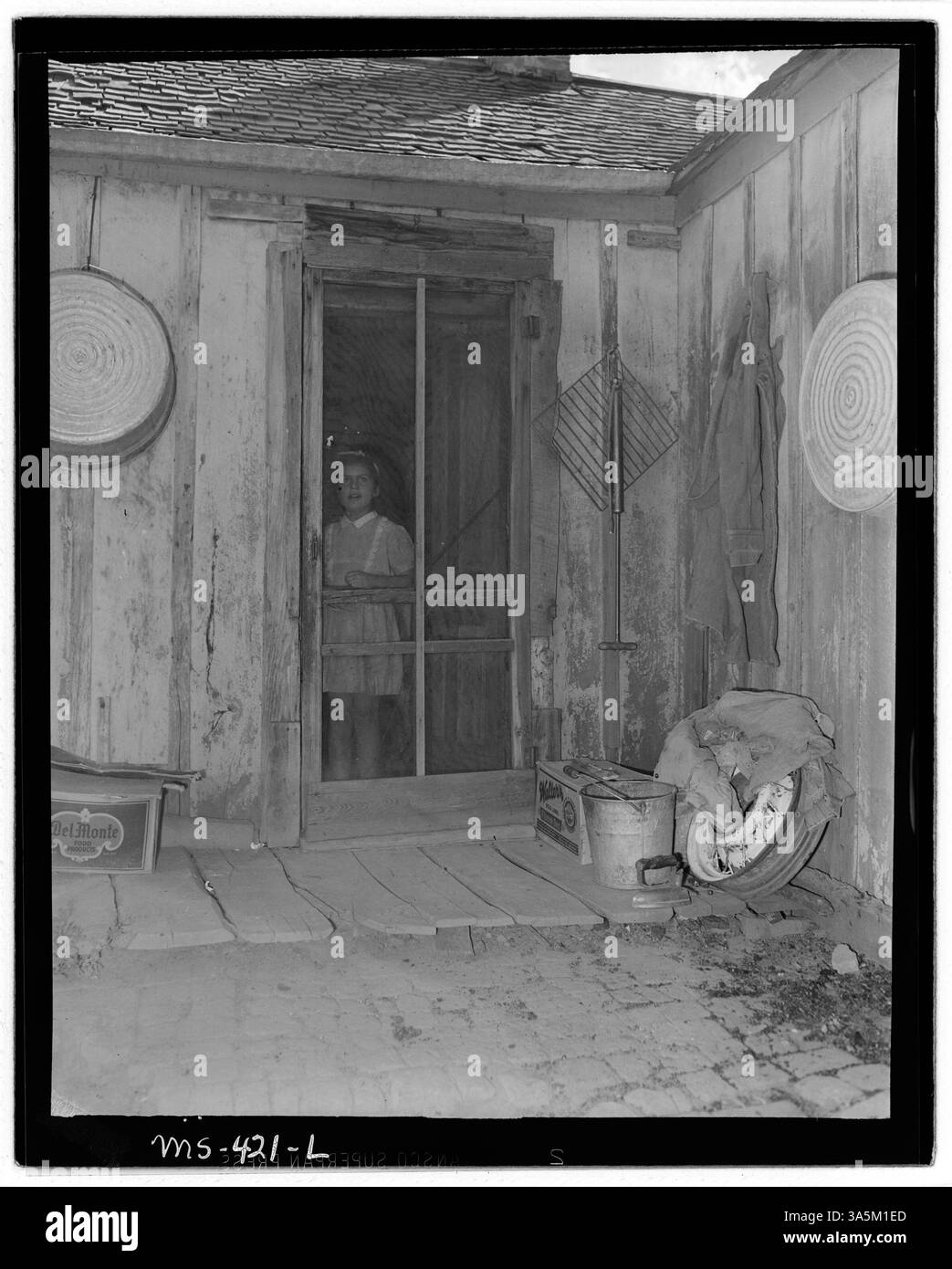 The rear porch of Mr. Camillogasperetti's home at Ludlow Mine in Las ...