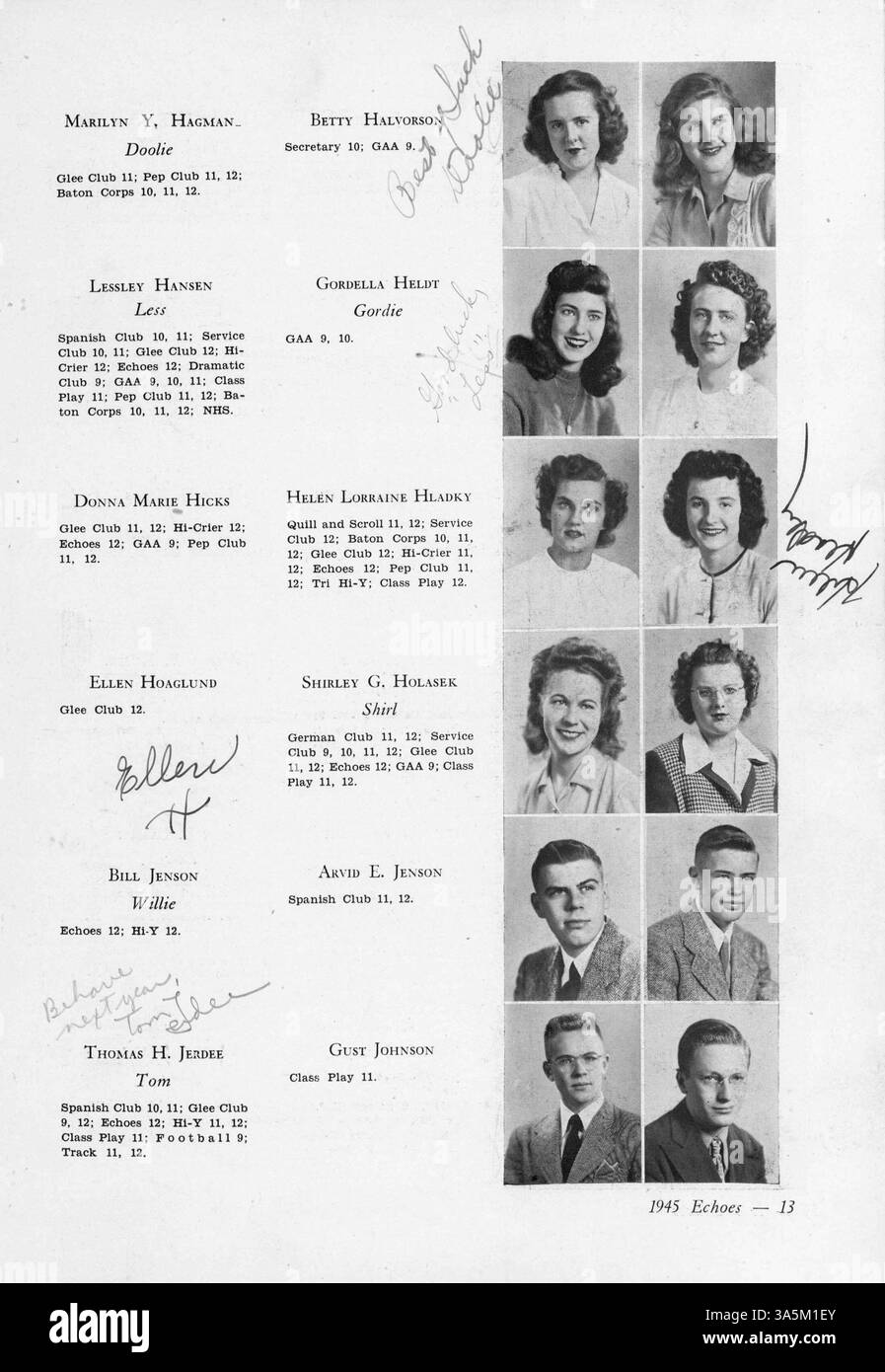 Yearbook from hopkins high school documents the academic year hi-res ...