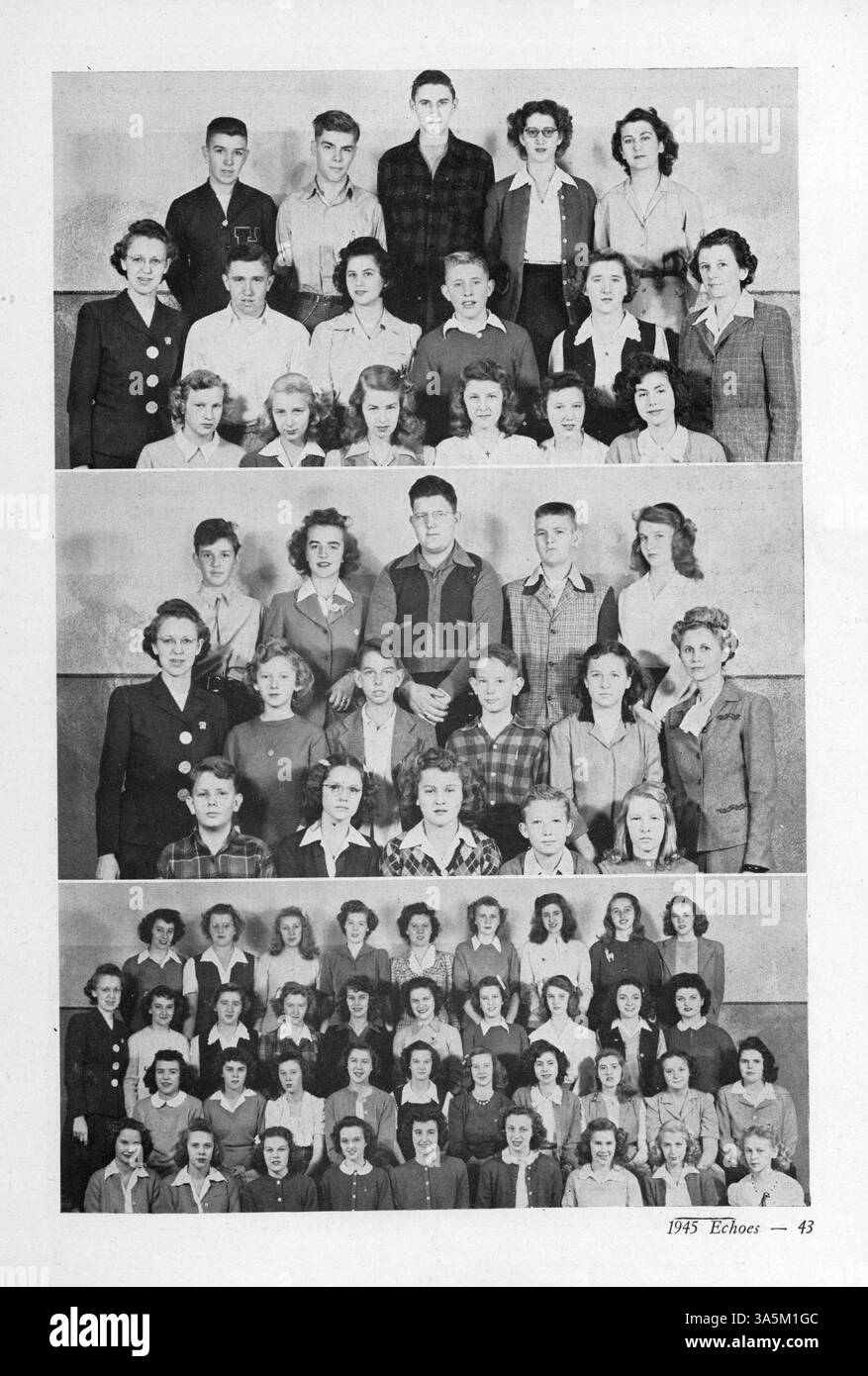 The 1945 'Echoes' yearbook from Hopkins High School captures key ...