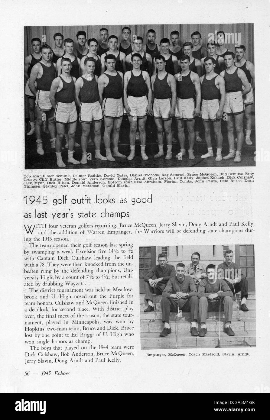 The 1945 hopkins high yearbook hi-res stock photography and images - Alamy