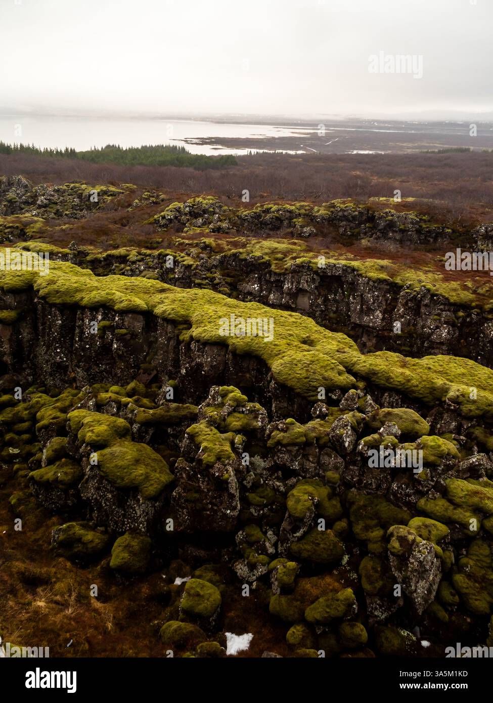 Þingvellir National Park, Iceland. A stunning volcanic landscape with ...