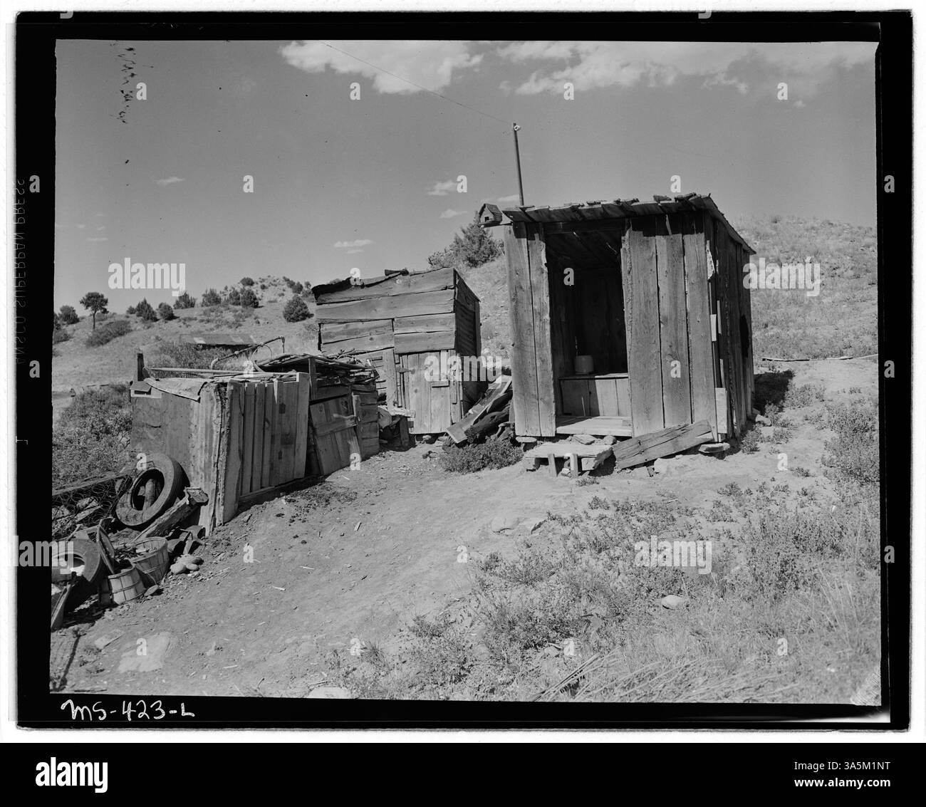 Privy and outbuildings of the home of Mr. Camillogasperetti, an old ...