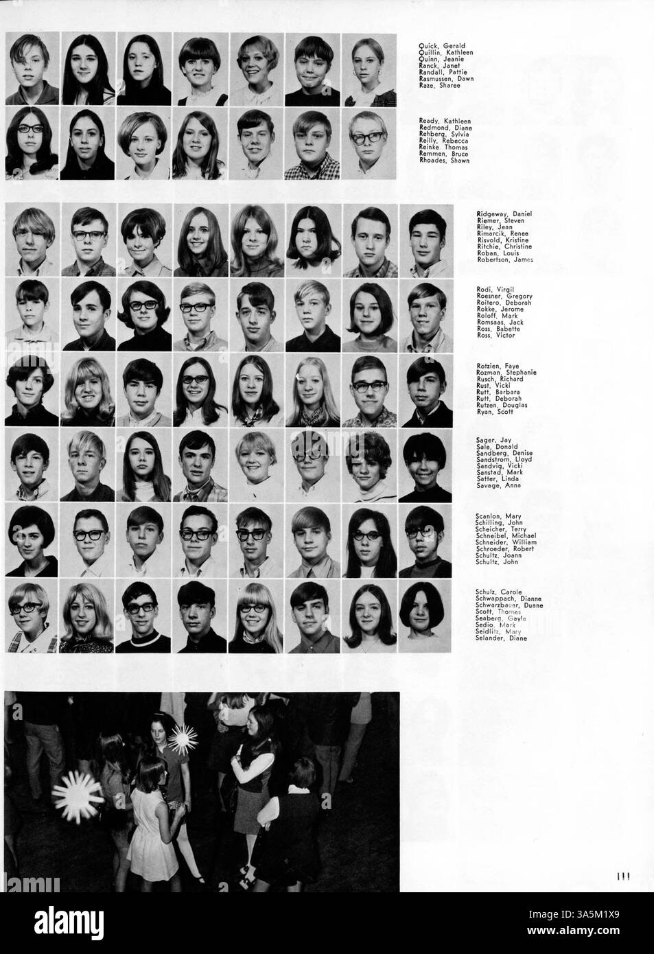 The 1970 Sagamore yearbook from Roosevelt High School showcases the key ...