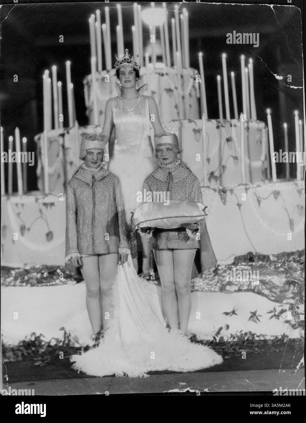 Mary Ellen Selden, dressed as Winter Princess, is seen with her royal ...