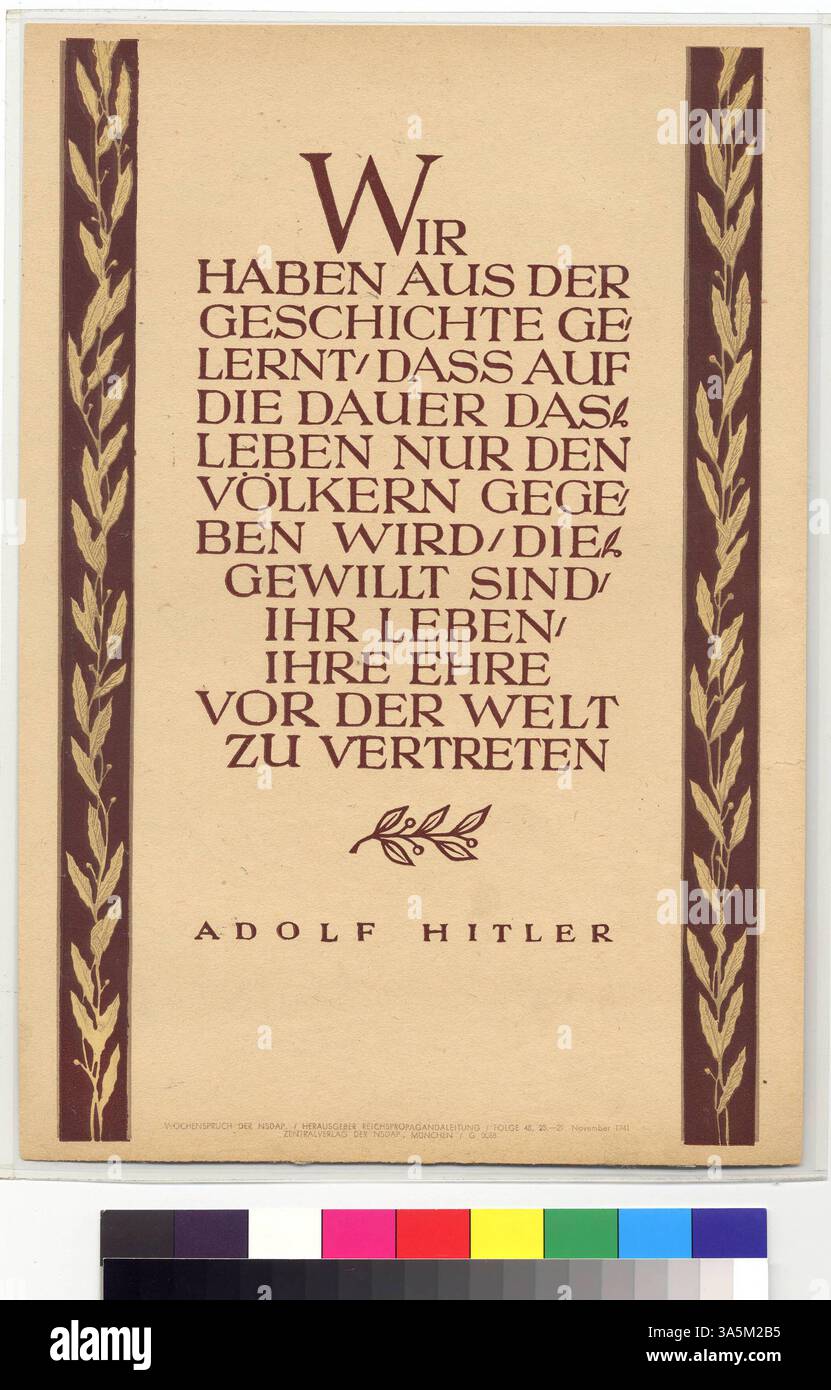 Attributed to adolf hitler hi-res stock photography and images - Alamy