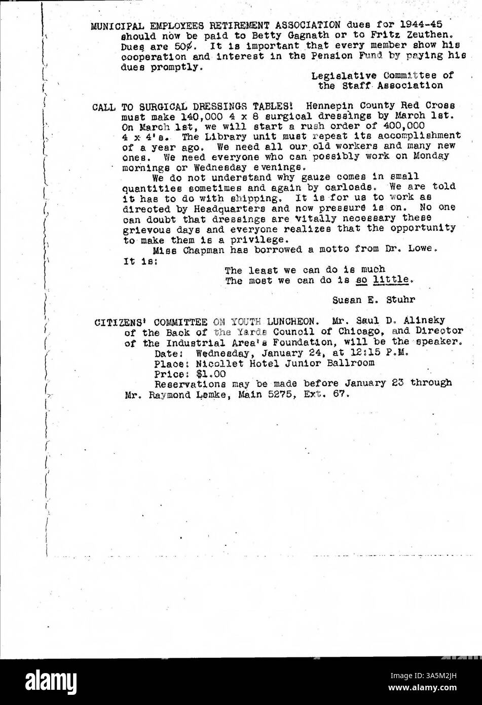 The 1945 weekly bulletin for employees of the Minneapolis Public ...