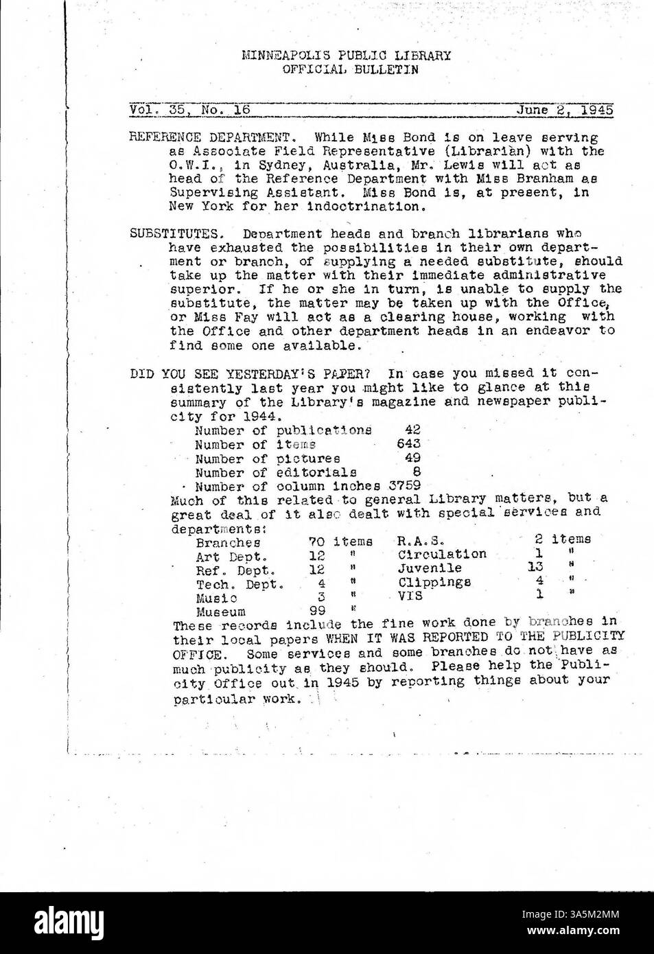 The weekly minneapolis public library bulletin from 1945 covers hi-res ...