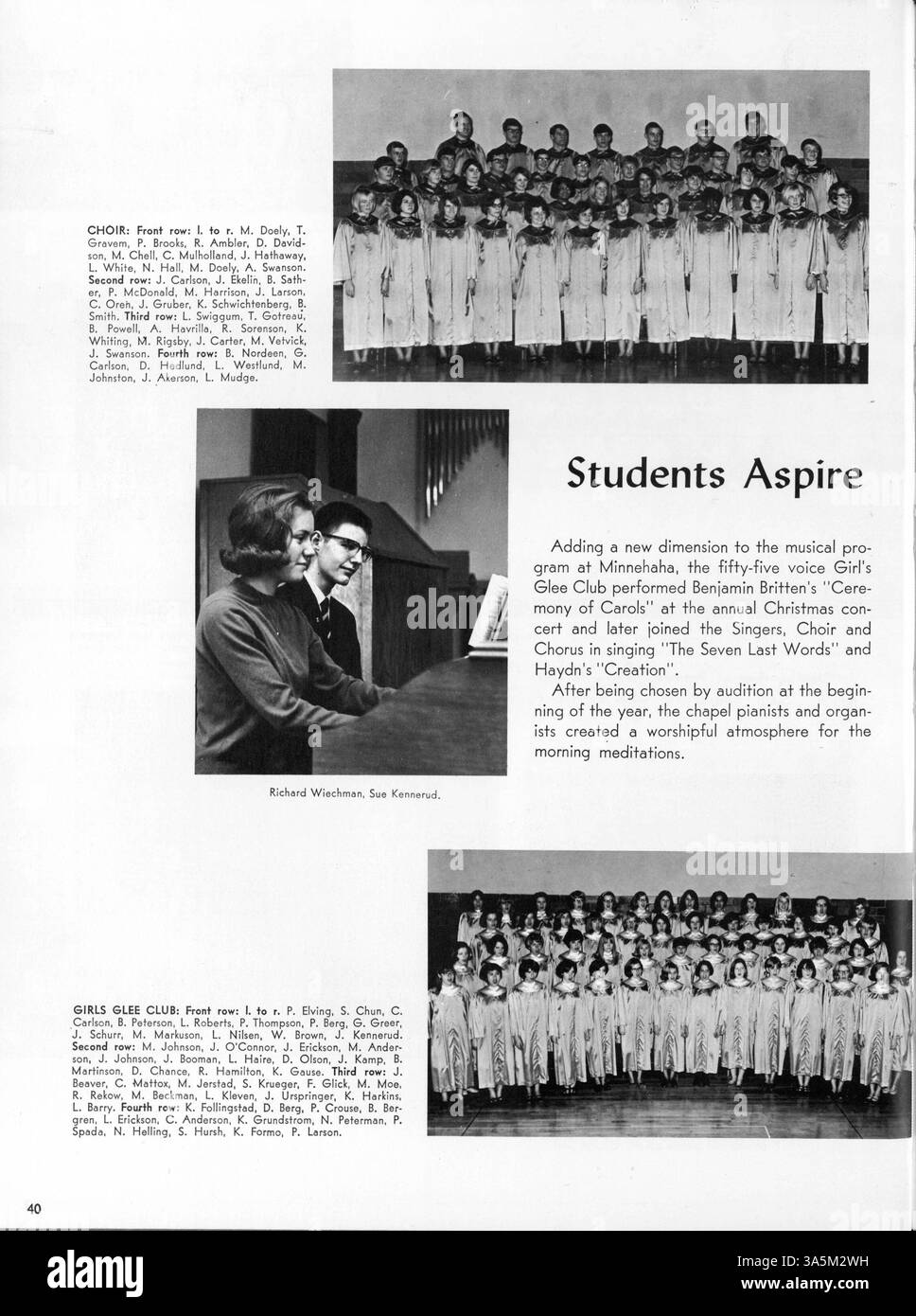 Minnehaha Academy's 1967 Antler Yearbook captures the essence of student life, academic ...