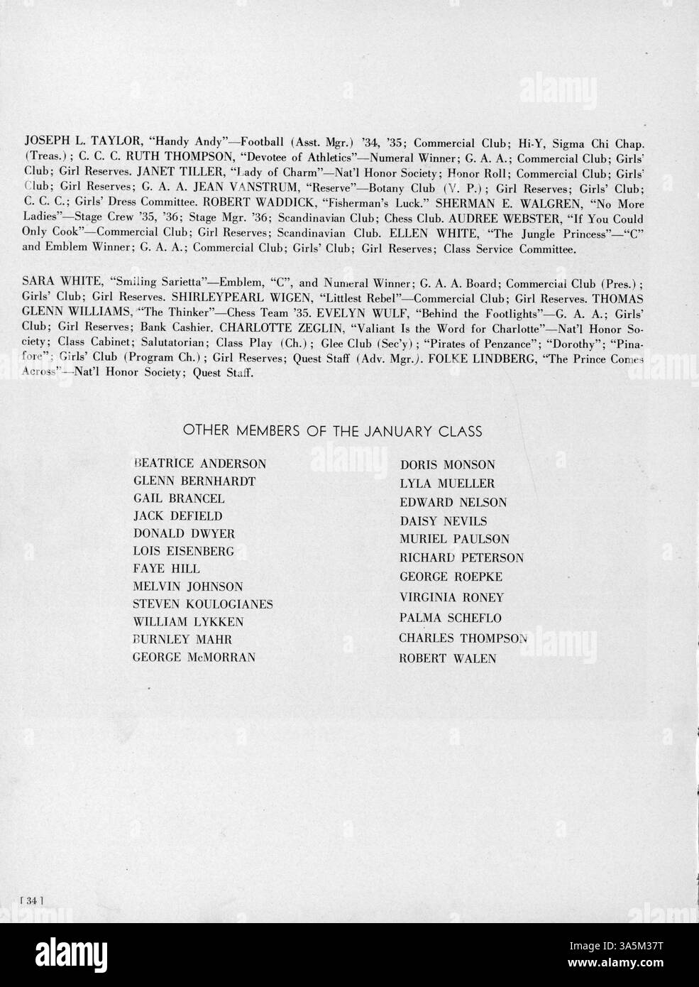 The 1937 'Centralian' yearbook of Central High highlights student ...