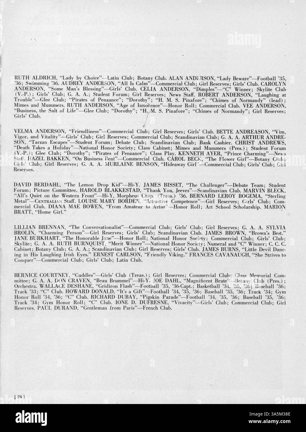 The 'Centralian' yearbook of 1937 captures the student and faculty life ...