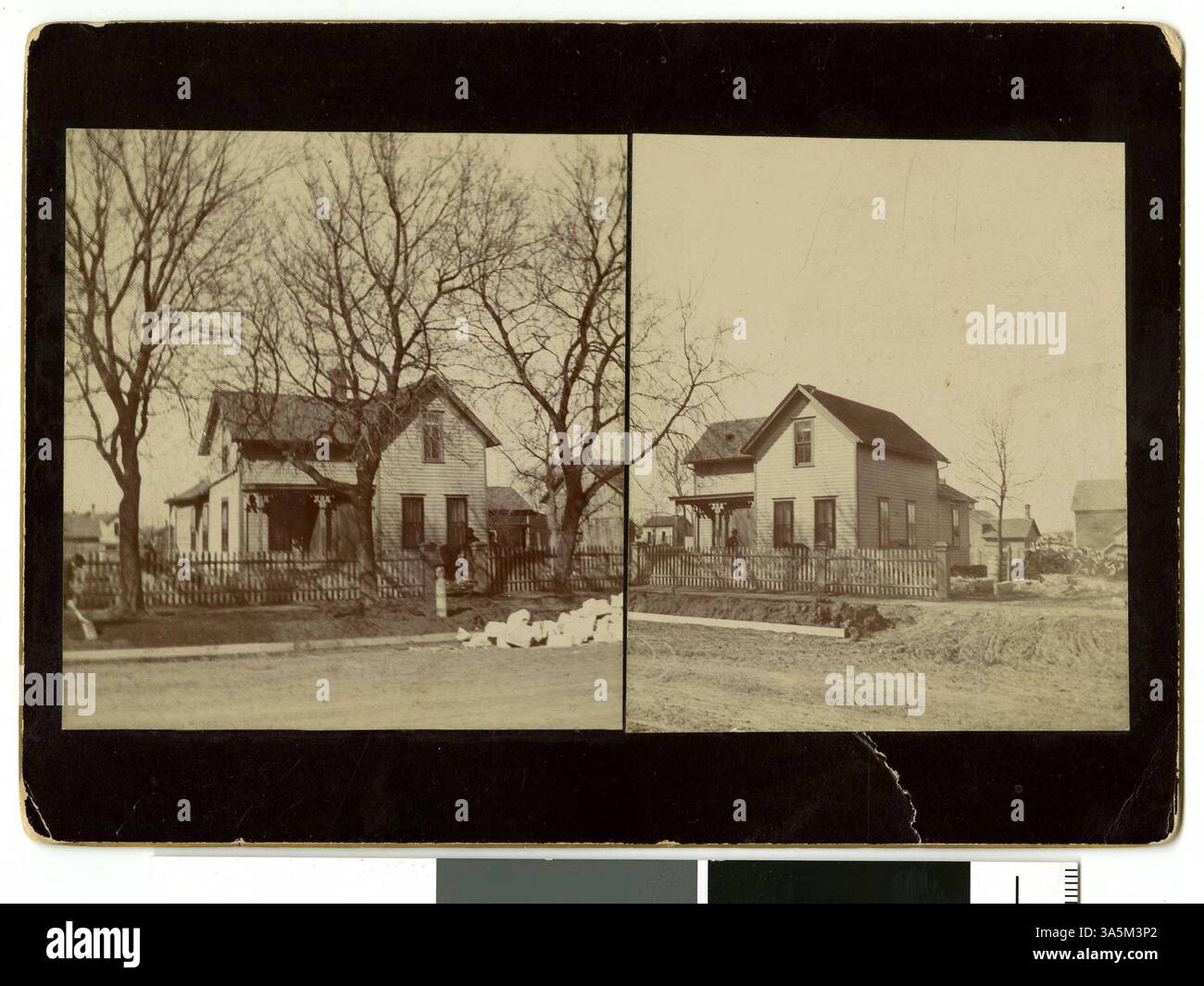 Two views of the house at 218 Marshall Street in Mankato, Minnesota ...