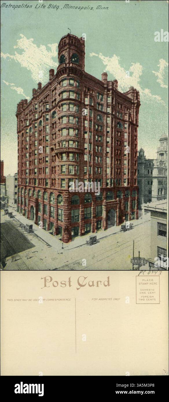 The Metropolitan Life Building in Minneapolis, photographed from the ...