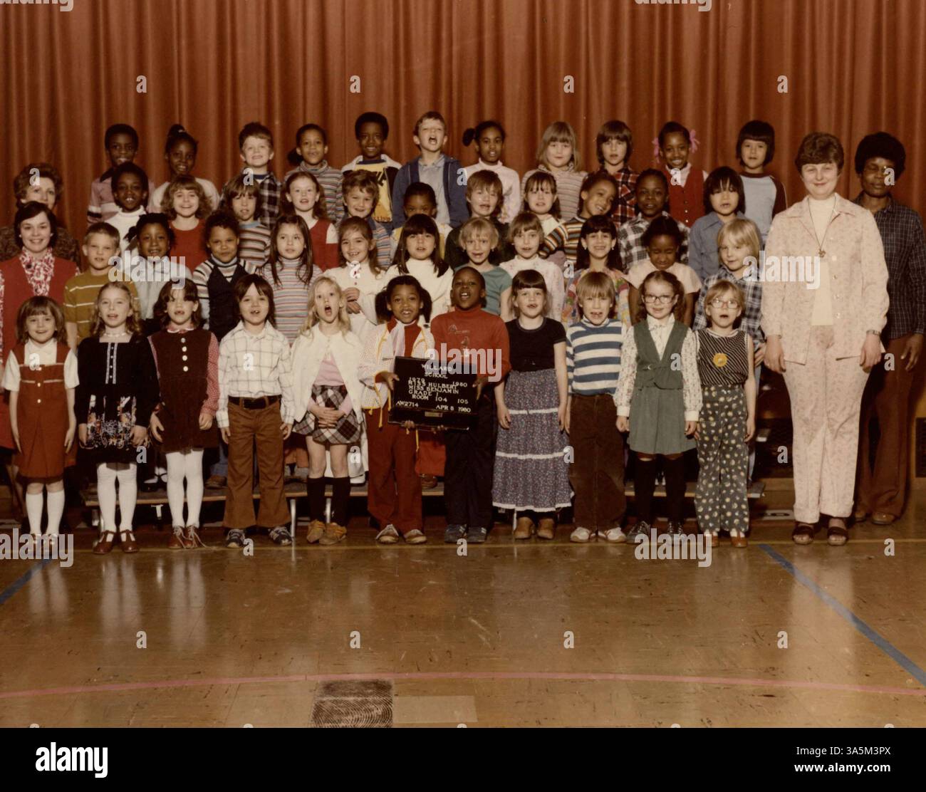 The 1980 Willard Elementary Yearbook captures class photos of students ...