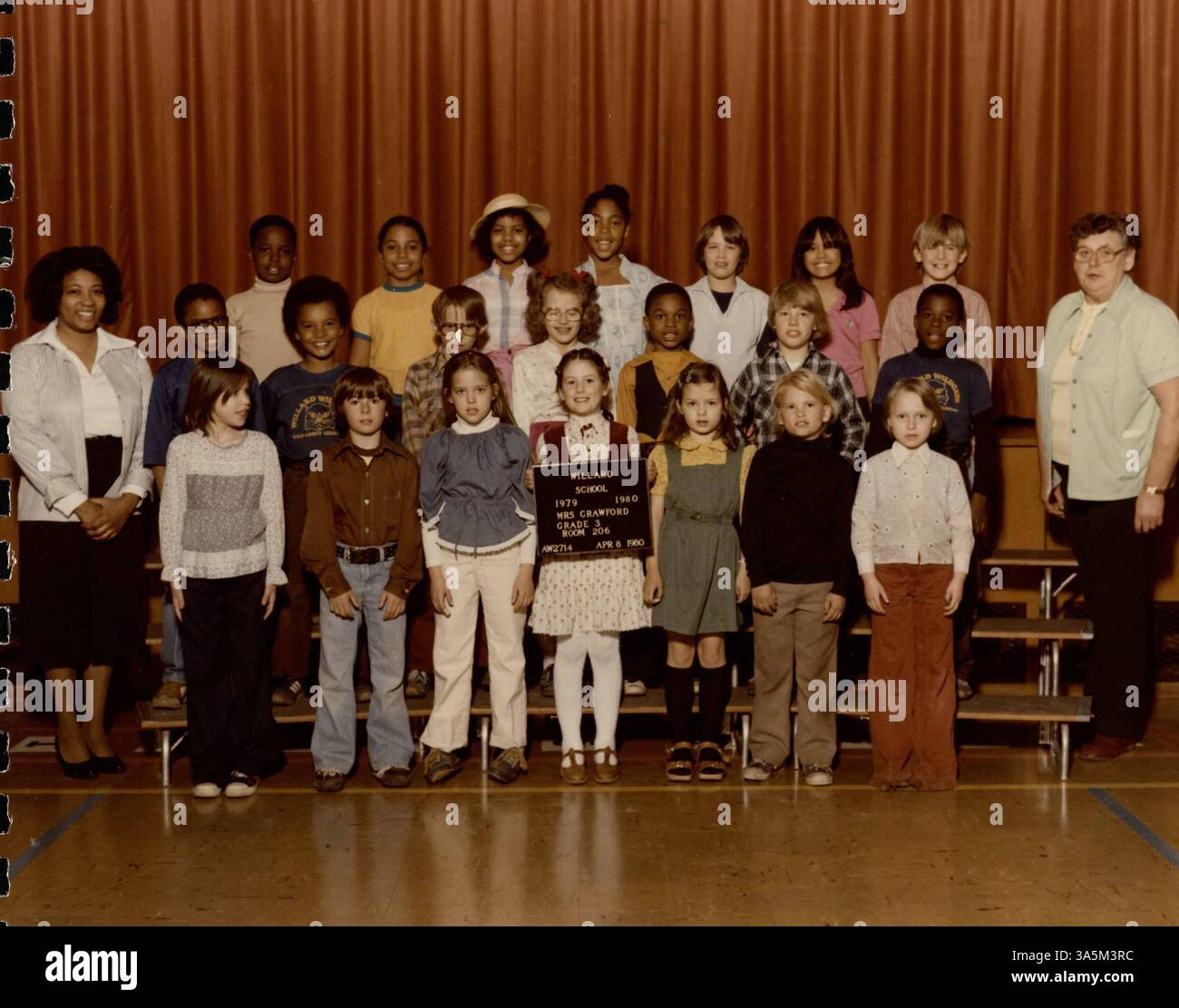The 1980 Willard Elementary Yearbook features class photos of students and teachers from the ...