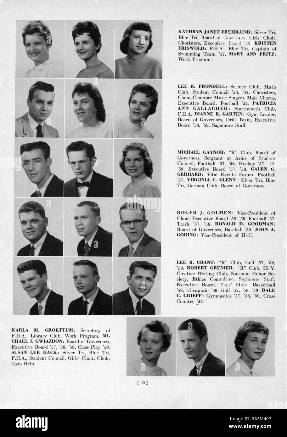 The 1959 Sagamore yearbook from Roosevelt High School captures the ...