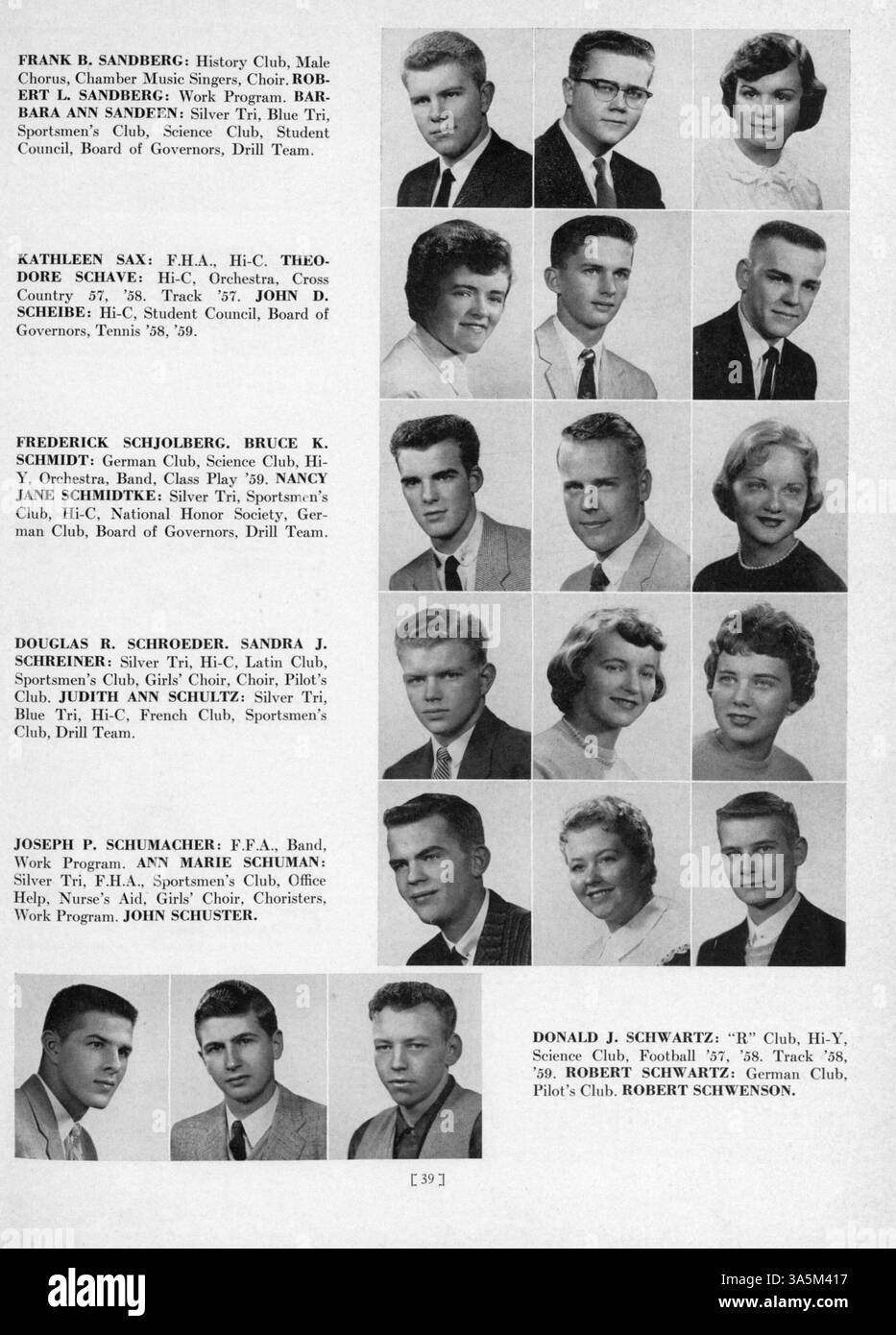 The 1959 Sagamore yearbook from Roosevelt High School showcases the ...