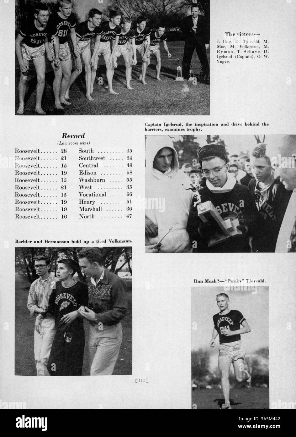 The 1959 'Sagamore' yearbook from Roosevelt High School features a full ...