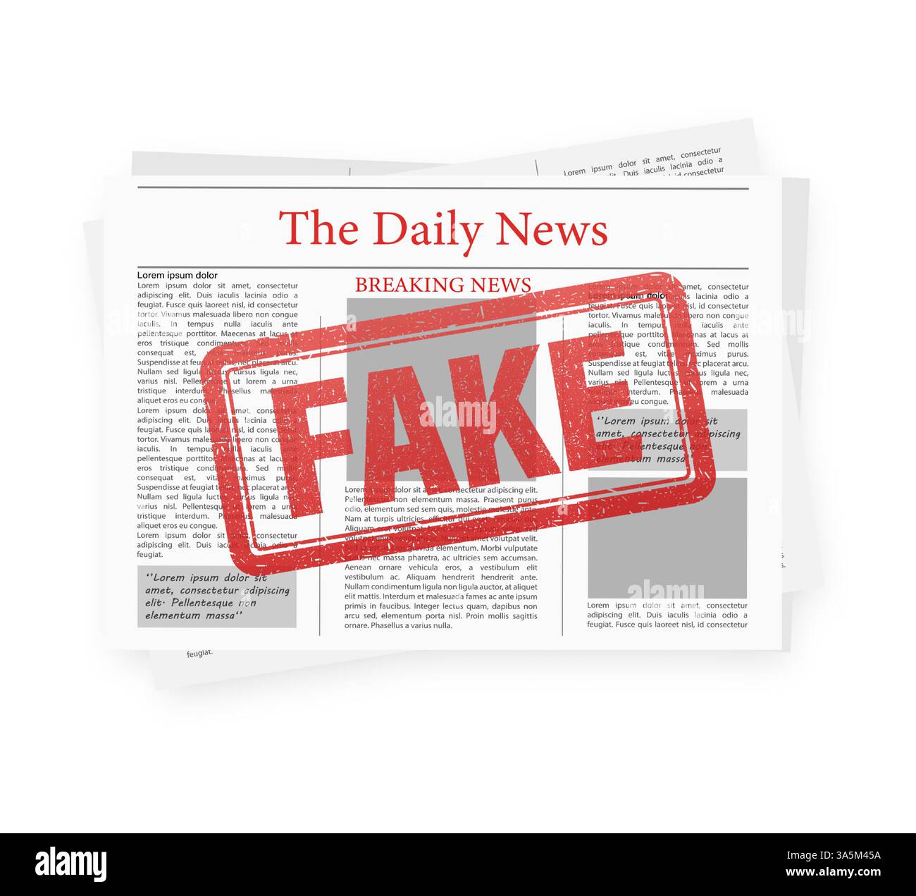 Newspaper, fake news, great design for any purposes. Vector editorial ...