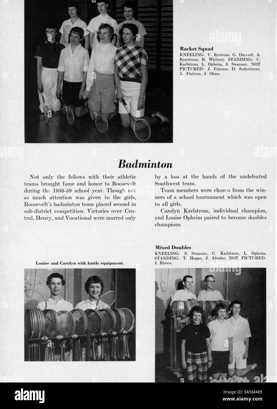 This 1959 'Sagamore' yearbook showcases the year’s events at Roosevelt ...