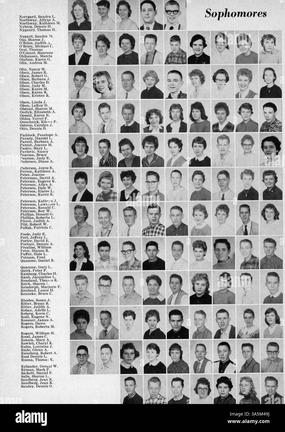 The 1959 'Sagamore' yearbook from Roosevelt High School features ...