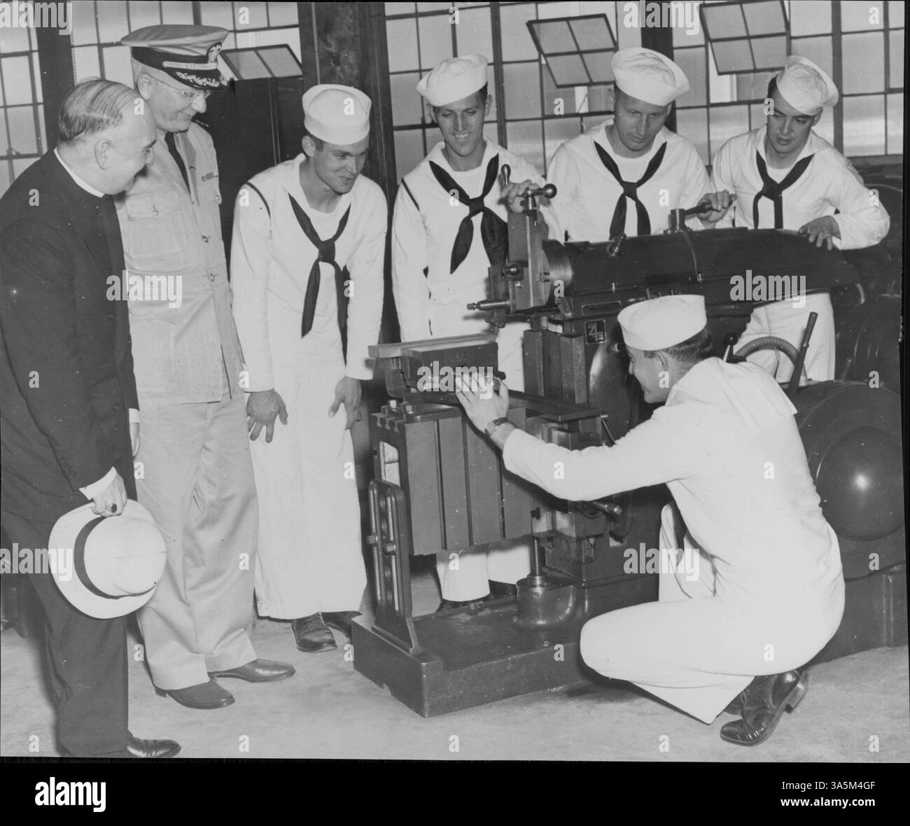A group of sailors after completing six weeks of training at Great ...