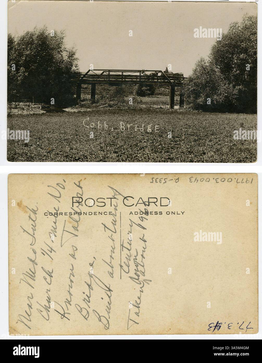 The Cobb Bridge, also known as the Talbort Bridge, spans the Little ...