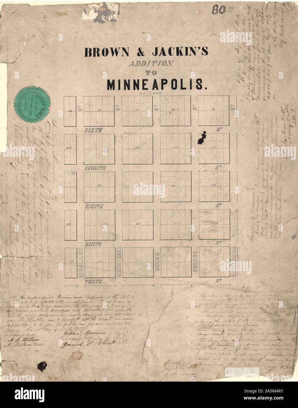 Brown & Jackin's Addition to Minneapolis is a historical addition ...