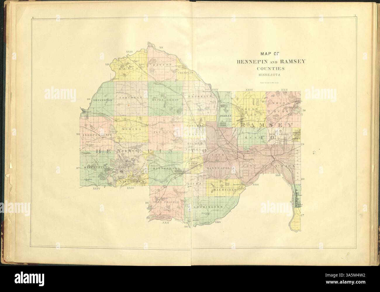 This Plat Book contains a full set of surveys and plats for Hennepin ...