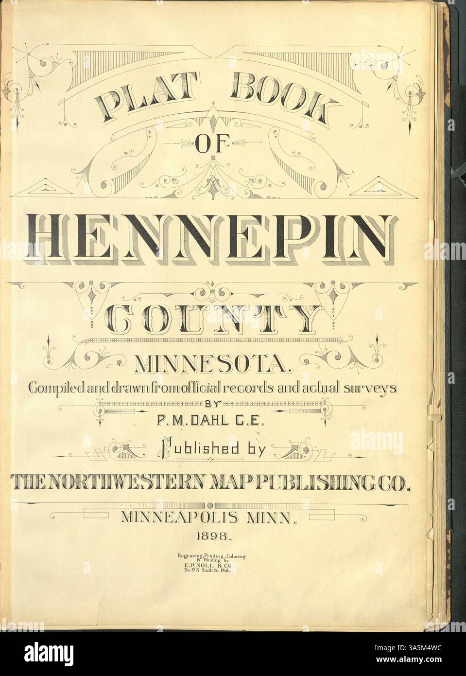 A comprehensive plat book of Hennepin County, Minnesota, detailing ...