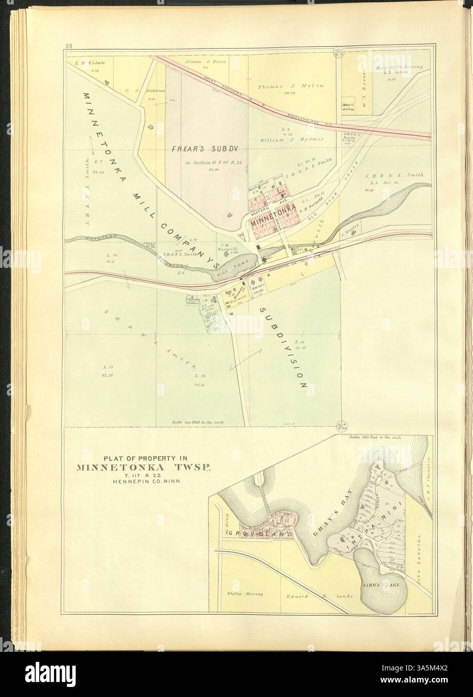 Contains comprehensive maps and plats detailing Hennepin County’s land ...