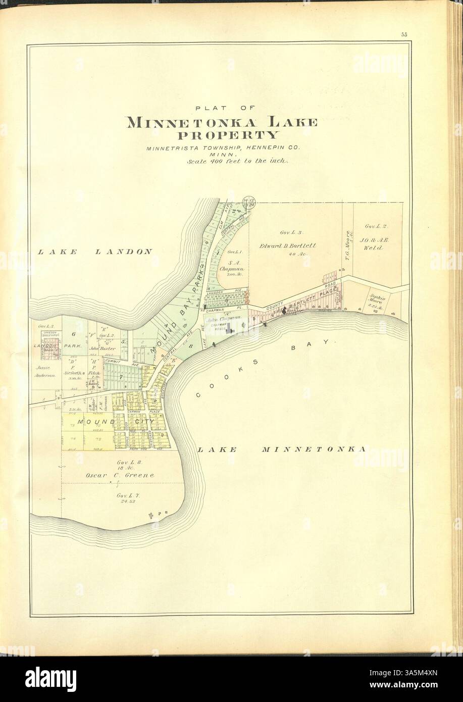 Contains a complete set of surveys and plats for Hennepin County ...