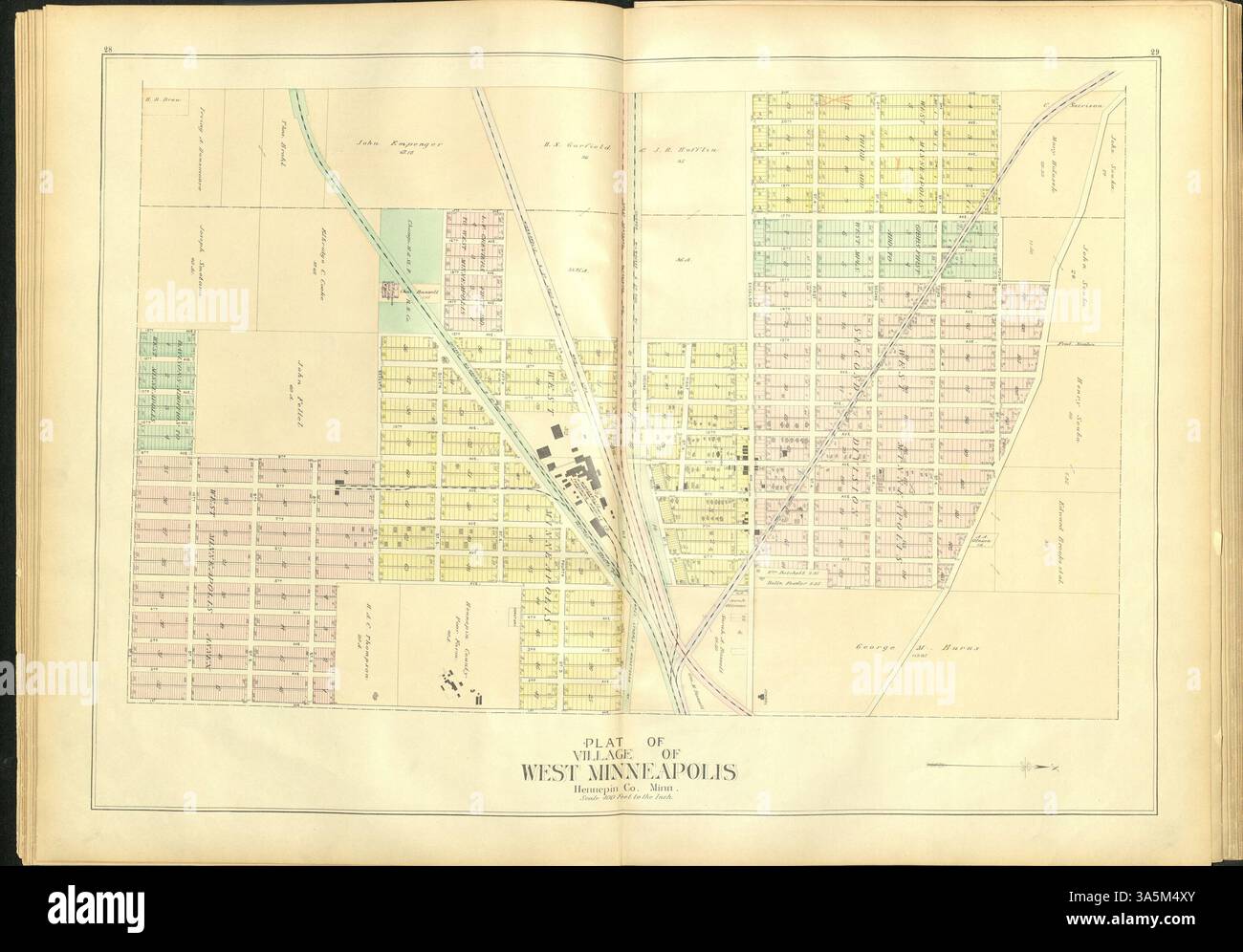 This plat book contains comprehensive surveys and plats of Hennepin ...