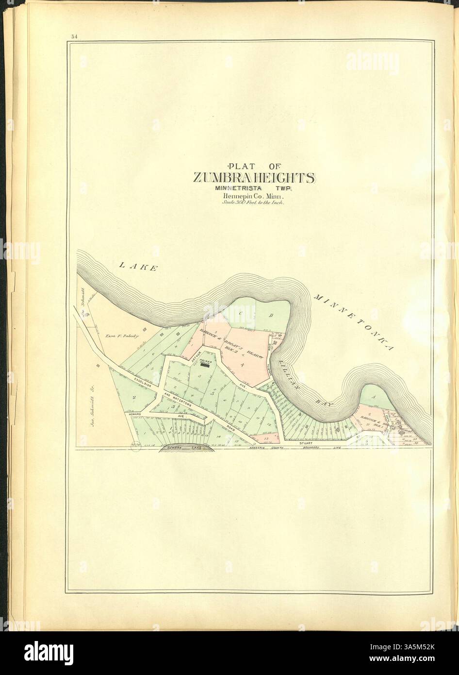 This plat book provides detailed plats and surveys for hennepin hi-res ...