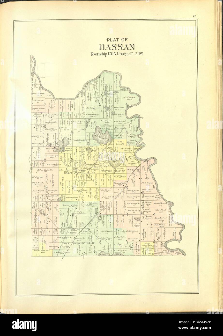 This plat book includes extensive surveys and plats of Hennepin County ...