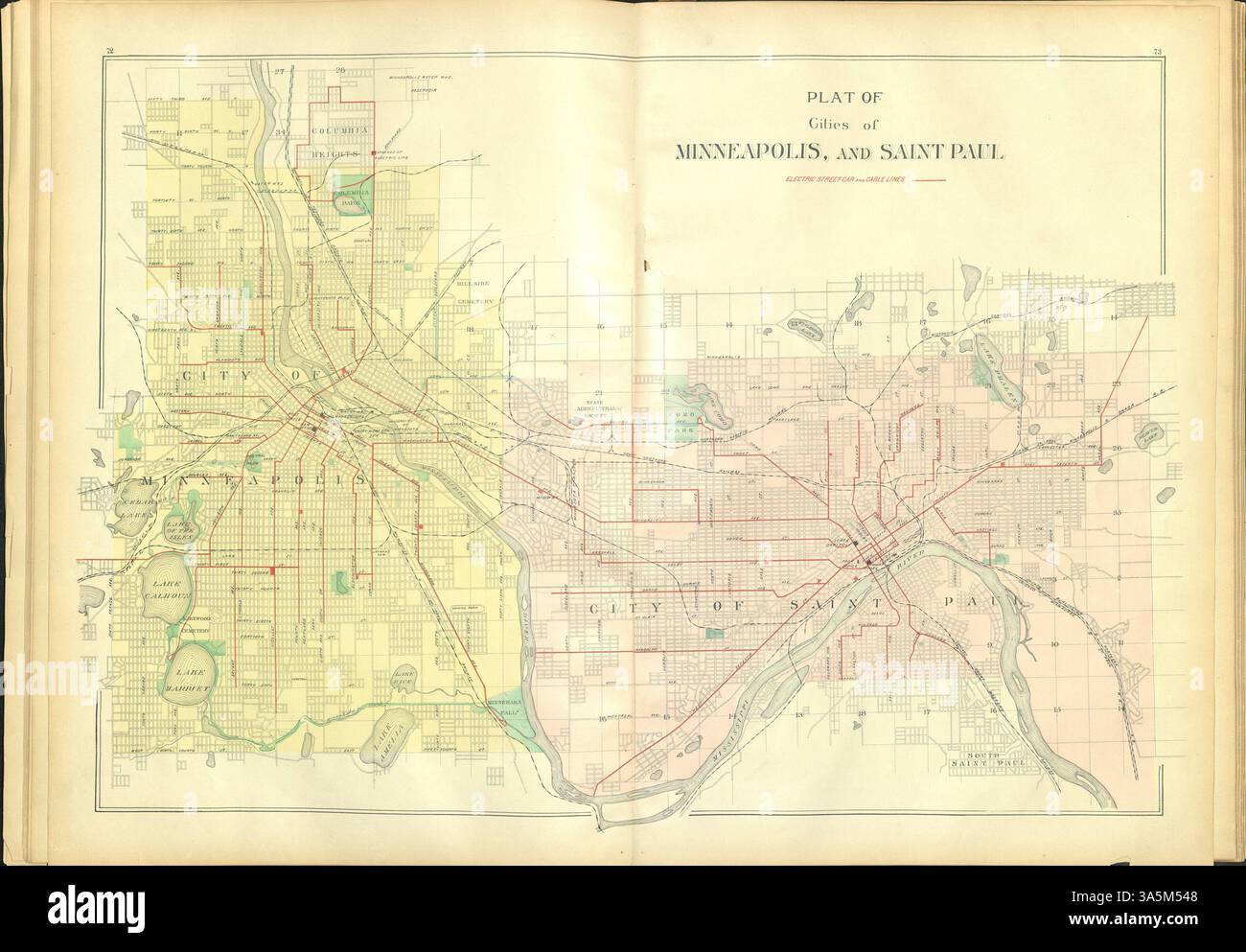 A complete set of cadastral surveys and plats for Hennepin County ...