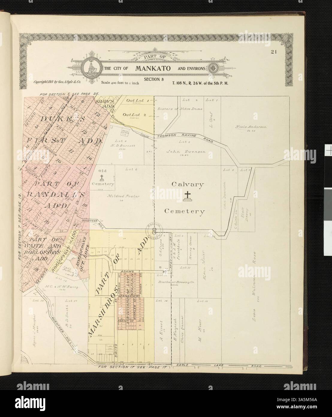 Featuring maps of blue earth county hi-res stock photography and images ...