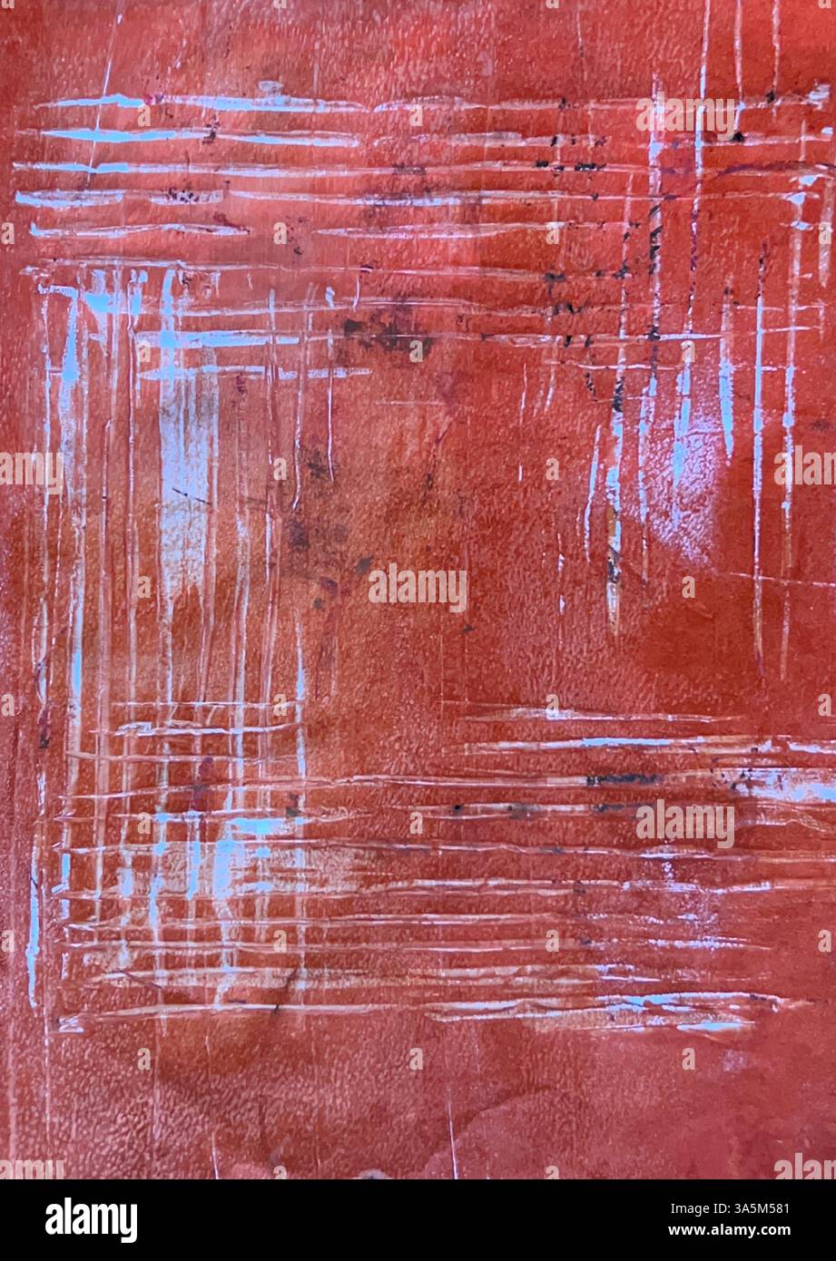 Texture in rust red and white with vertical and horizontal structures ...