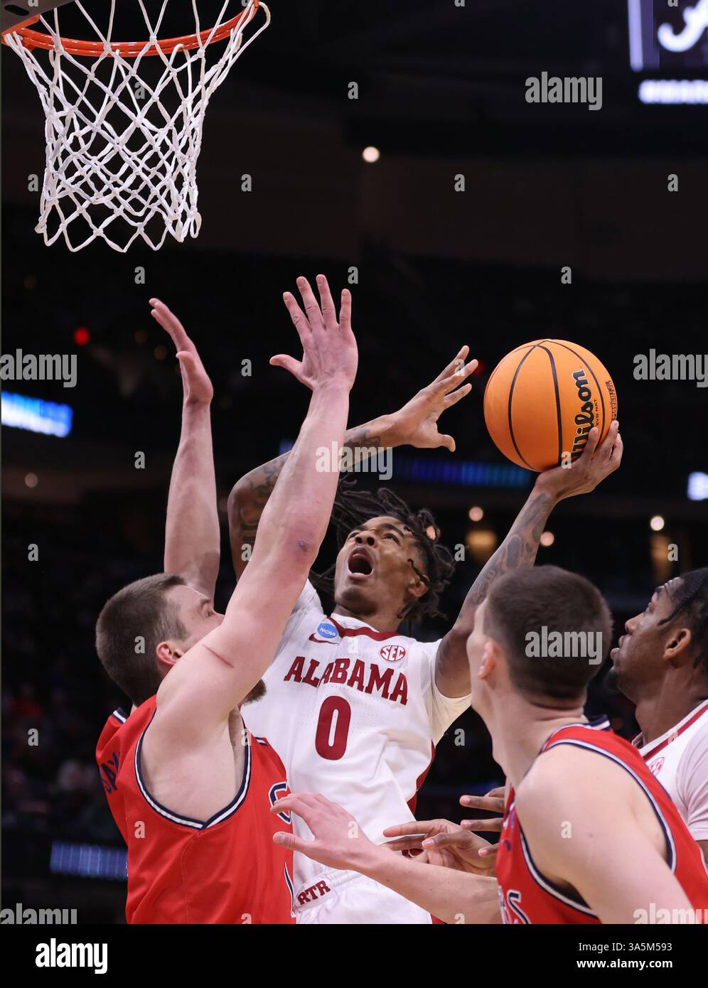 Cleveland, United States. 23rd Mar, 2025. Alabama guard Labaron Philon ...