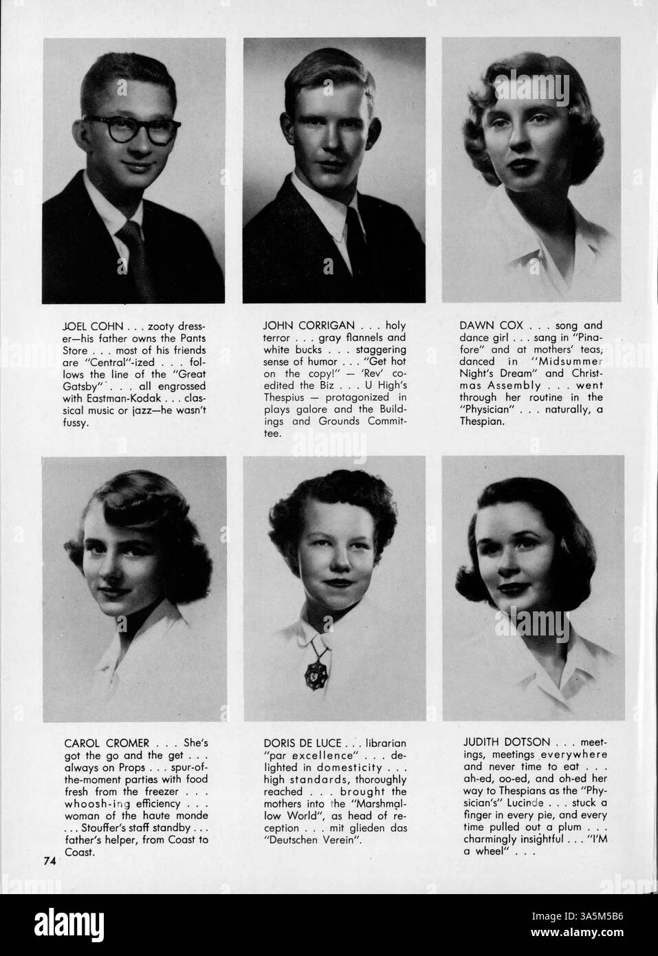 The 1952 'Bisbila' yearbook from University High School presents a ...